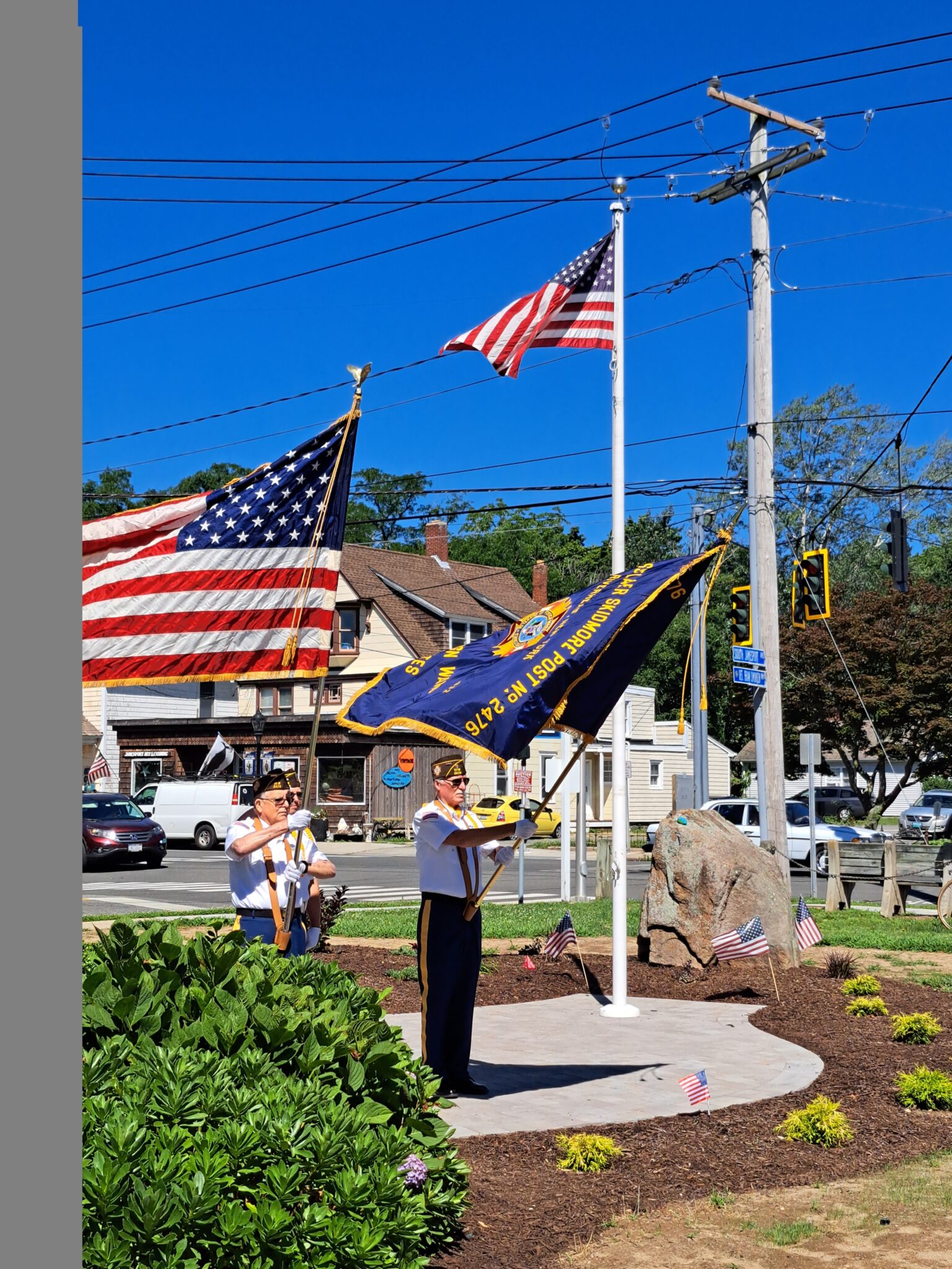 Independence Day Commemoration at Jamesport Honor Garden and Gazebo ...
